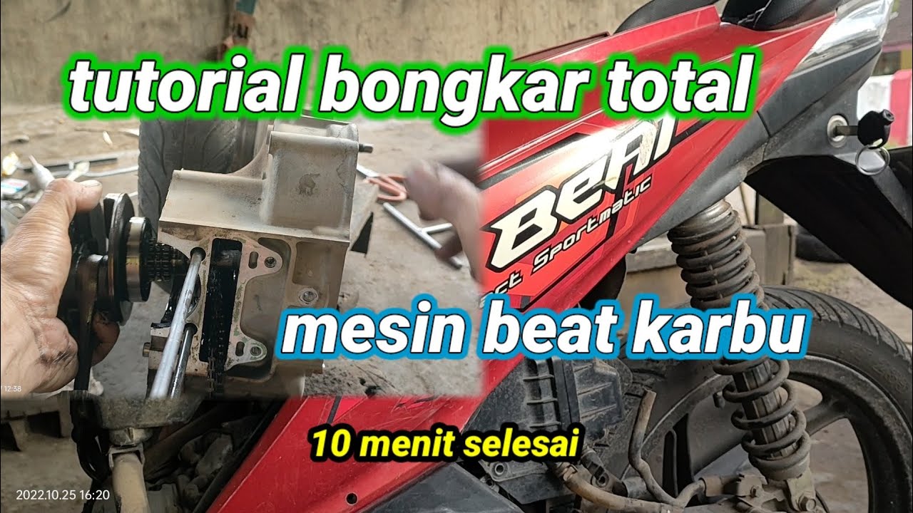 TUTORIAL BONGKAR TOTAL MESIN BEAT KARBU - YouTube