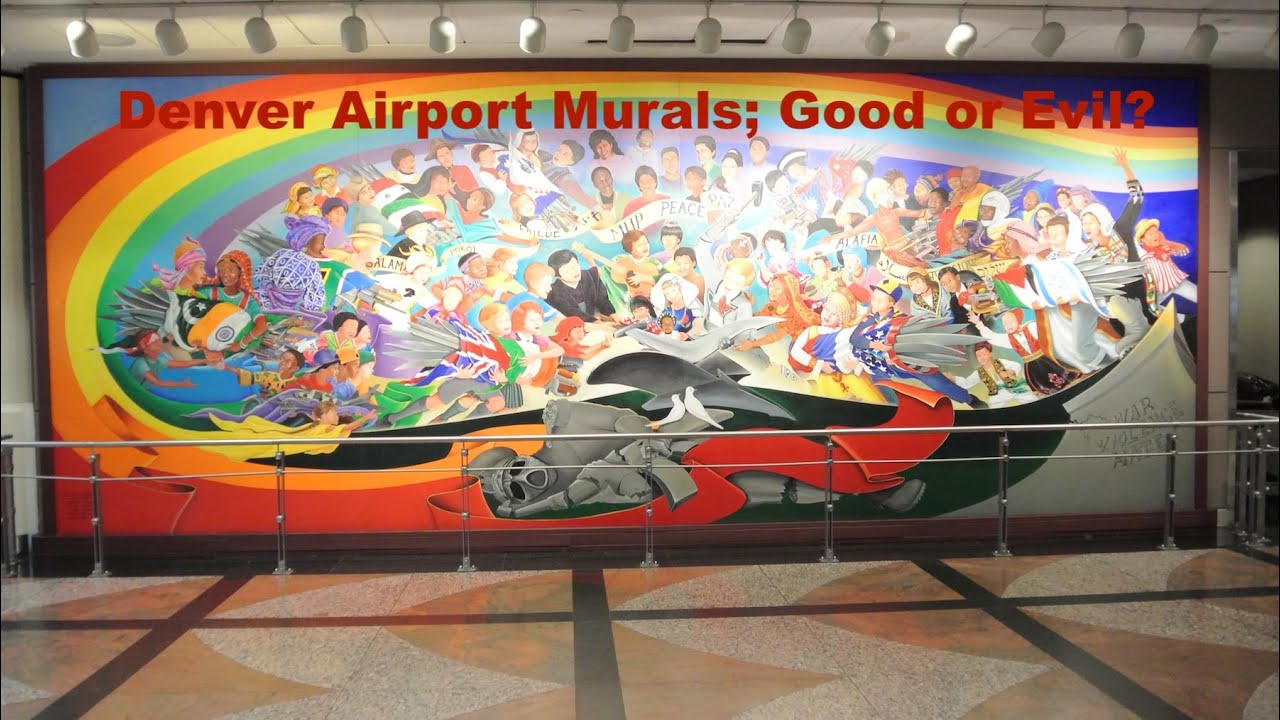 Denver Airport Mural Controversy. Good or Evil? - YouTube