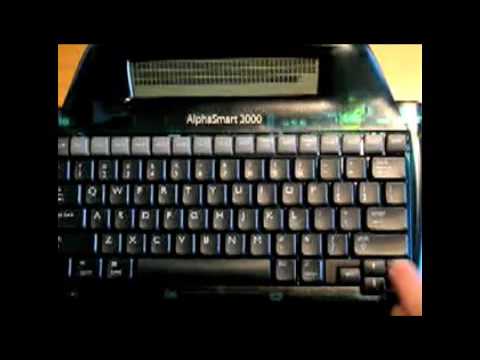 How to use the AlphaSmart 3000 - YouTube