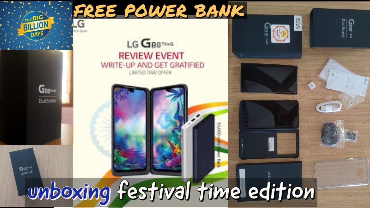 Lg g8x unboxing | LG G8x Powerbank offer | free Power bank for LG G8x ...