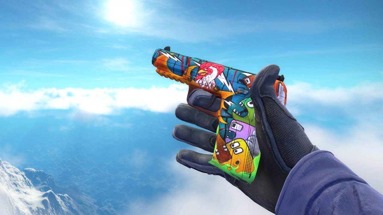 Five-SeveN | Angry Mob (Minimal Wear) with Cluck Sticker | CS:GO Skin ...