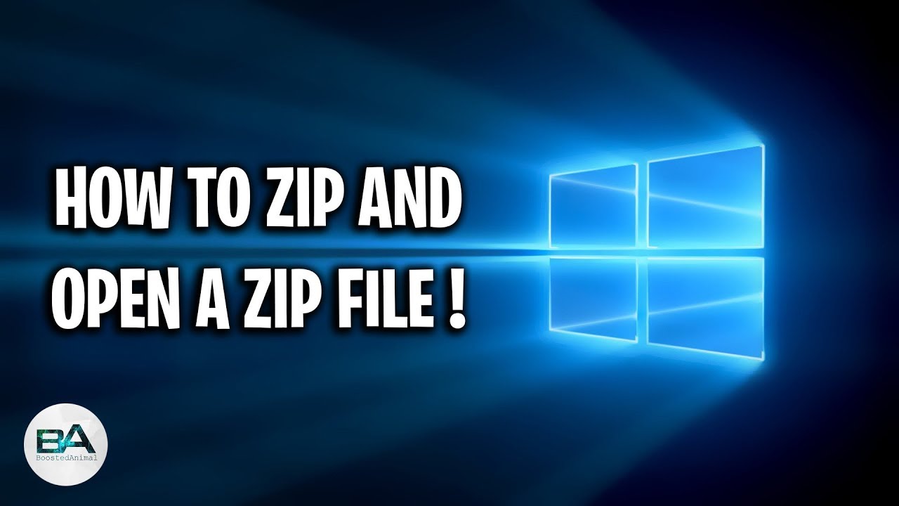 How To ZIP And Open A ZIP File In Windows 10 8 7 YouTube How To ZIP And Open A ZIP File In Windows 10 8 7 YouTube