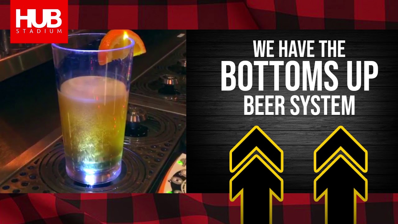 Bottoms Up Beer System at The HUB Stadium - YouTube