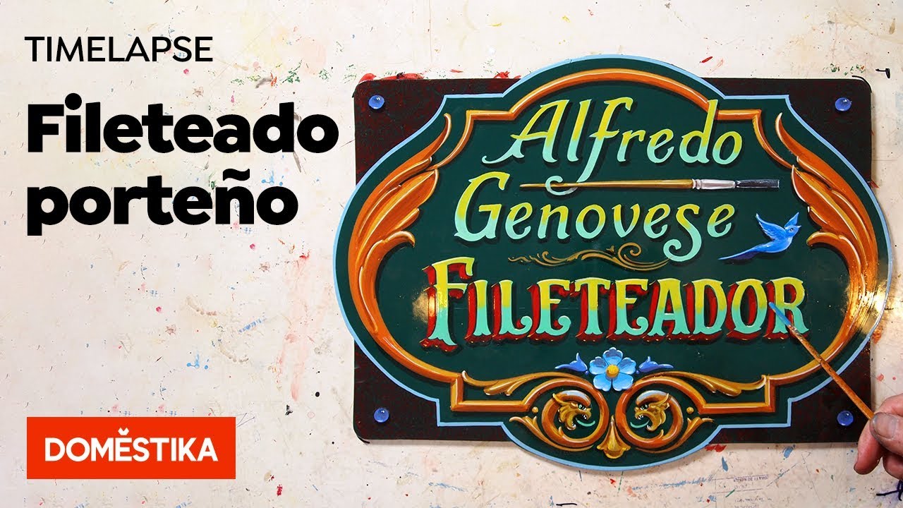 TIMELAPSE ilustración: el estilo fileteado porteño paso a paso ...