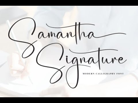Samantha Signature Font | Font | Free Font | Script Fonts | Font Bundle ...