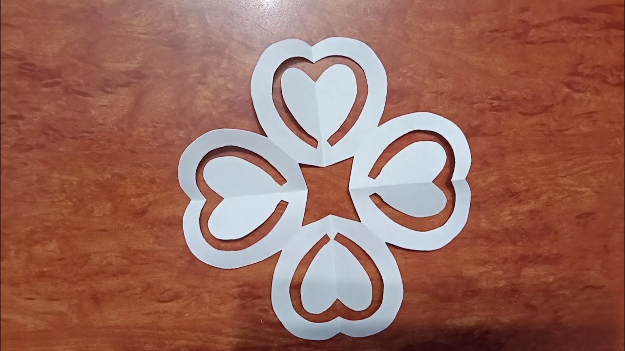 How to make paper stencil। paper stencil design। Rangoli paper cutting ...