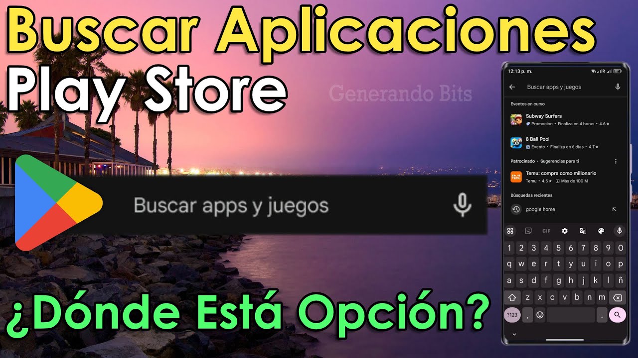 No se puede buscar aplicaciones en la Play Store en donde esta cuadro ...