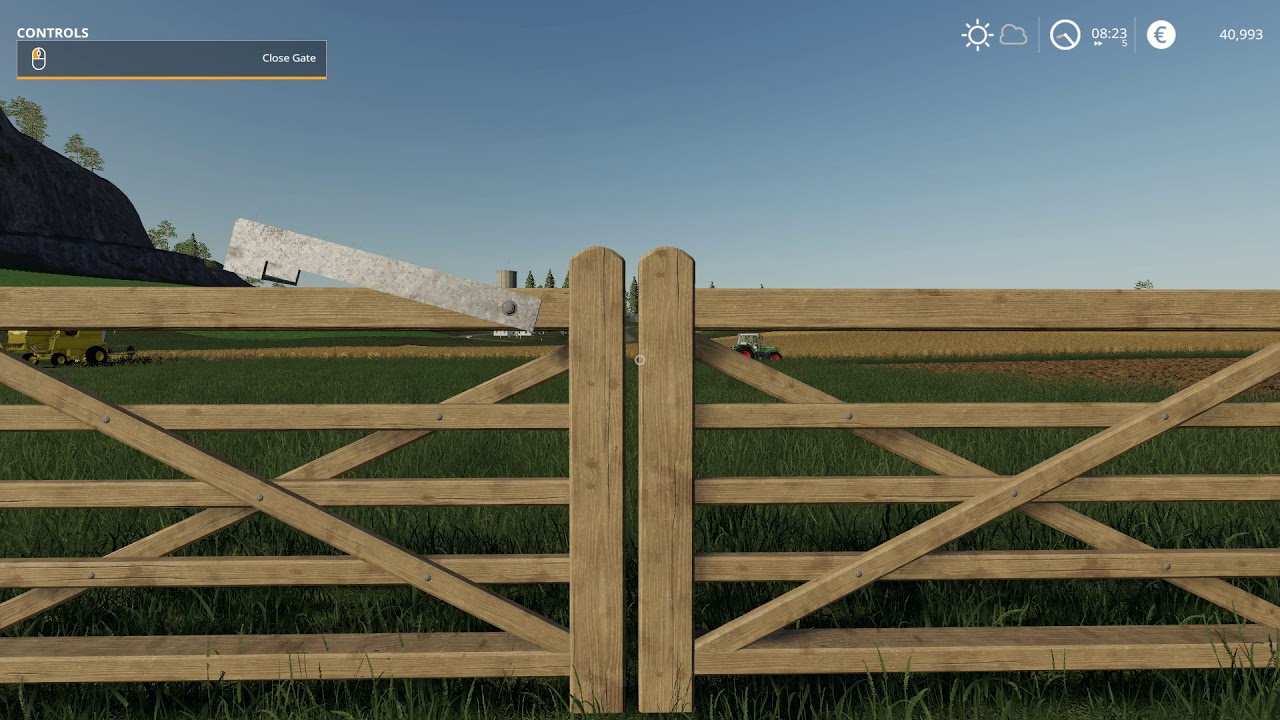 FS19 Wooden Double Gates with Sound - YouTube