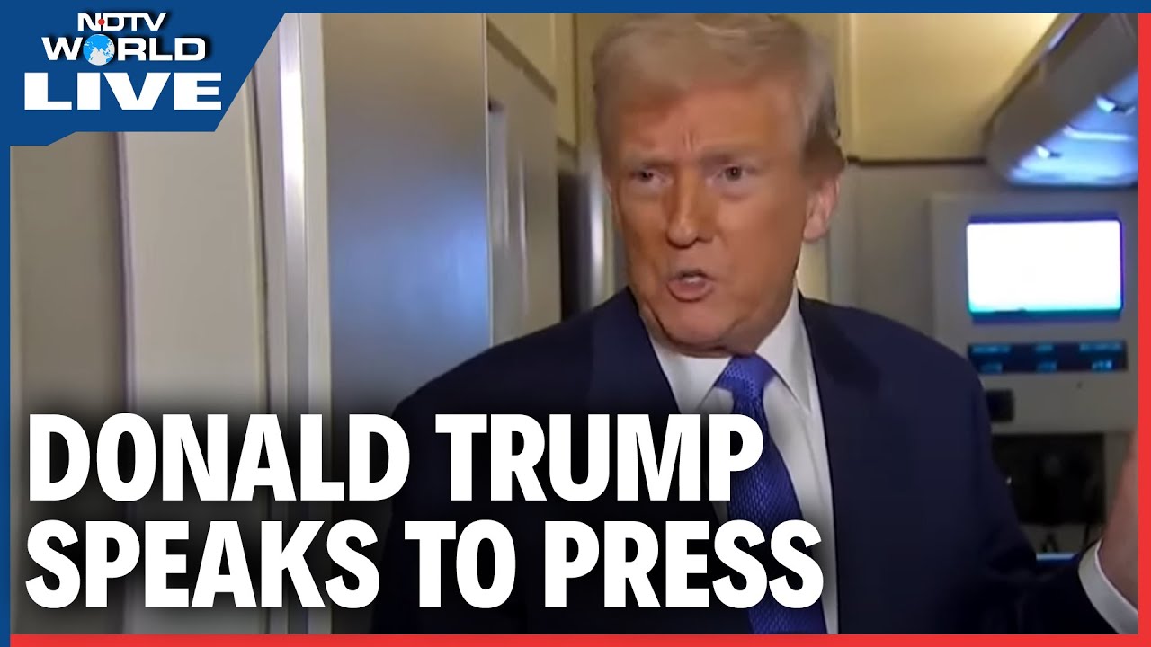 Trump LIVE | Donald Trump Live | Trump Speaks To Press Ahead Of His ...