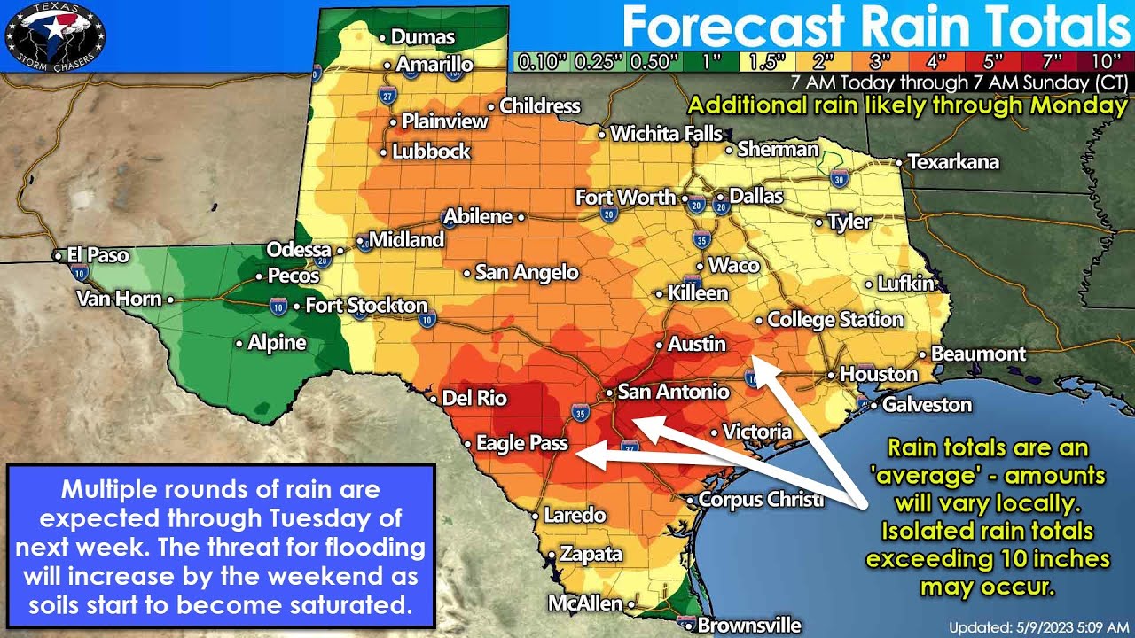 It's going to rain this week, Texas! - YouTube
