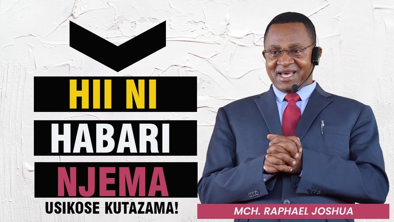 HII NI HABARI NJEMA SANA, TAFADHALI ISIKUPITE - YouTube