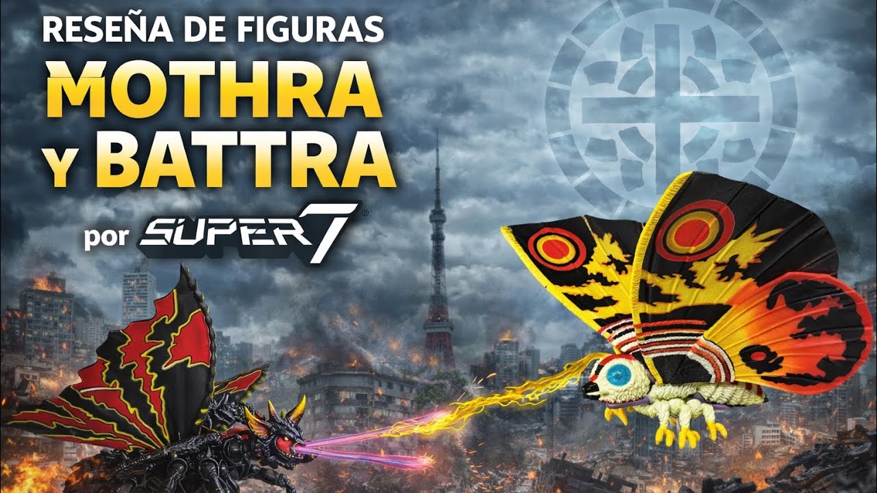 Reseña de Mothra y Battra por Super 7 La batalla por la Tierra - YouTube