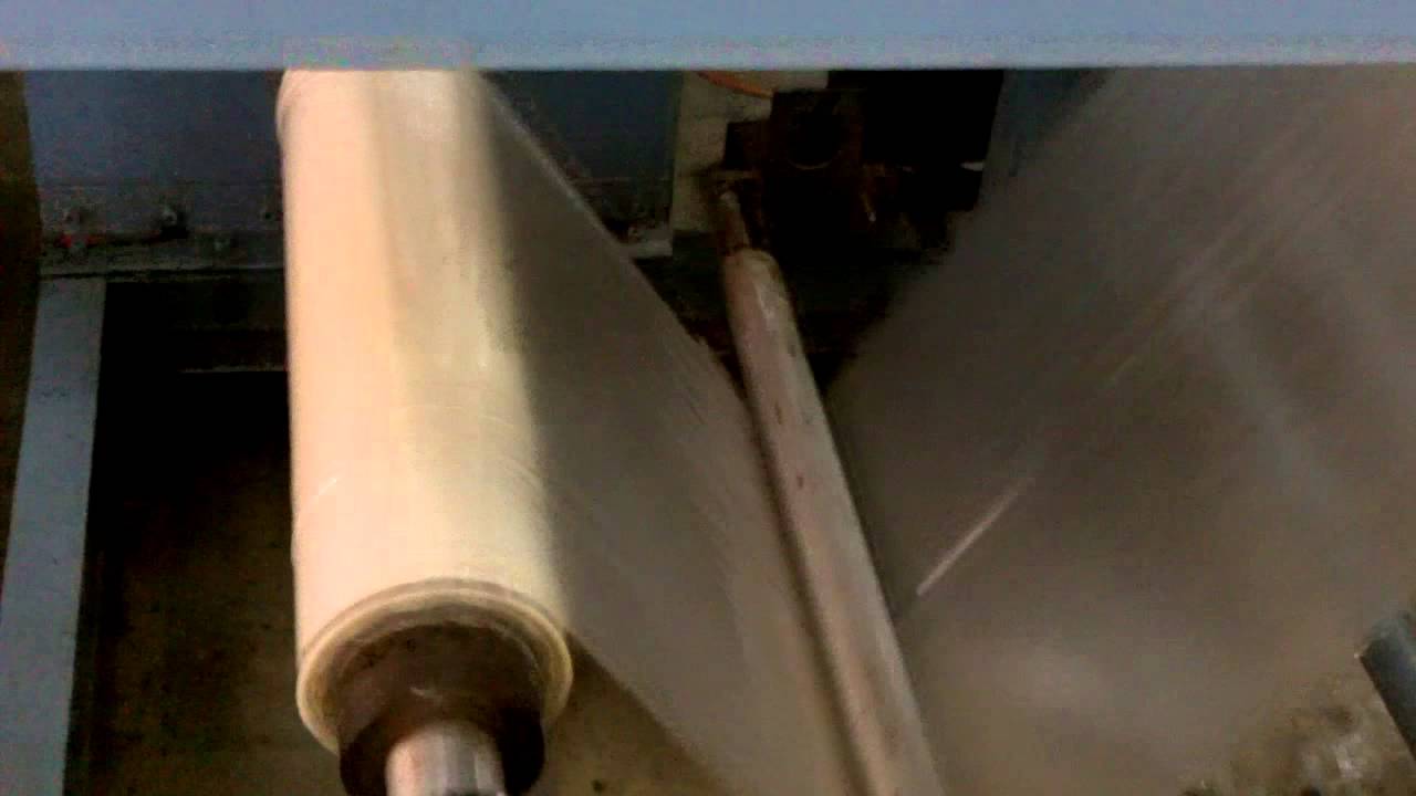 Hot melt transfer coating machine. - YouTube