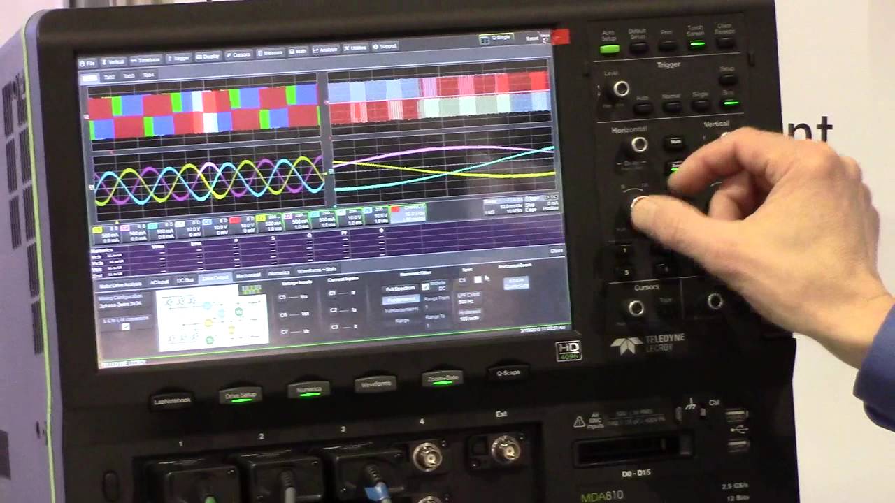 Teledyne LeCroy demonstrates their motor drive analyzer at APEC 2015 ...