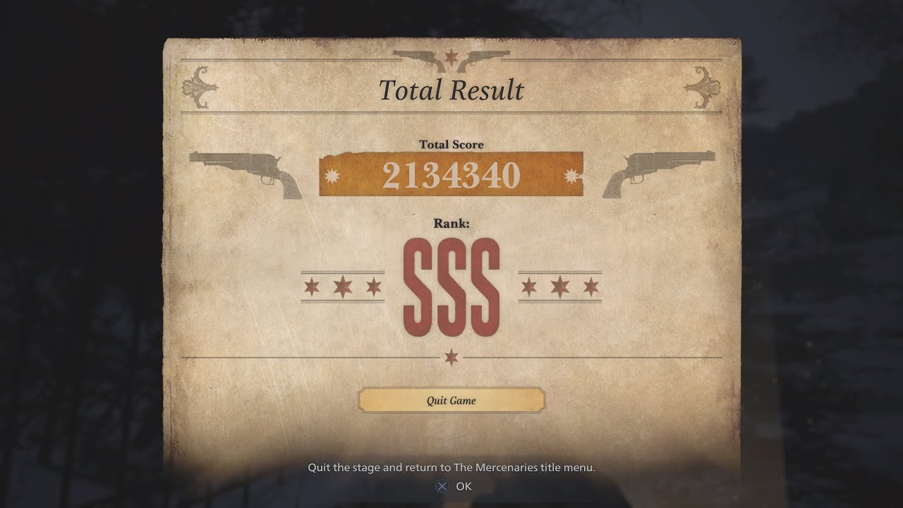 RE8 Village: Mercenaries- The Castle (SSS Rank) Full Combos & M1911 ...