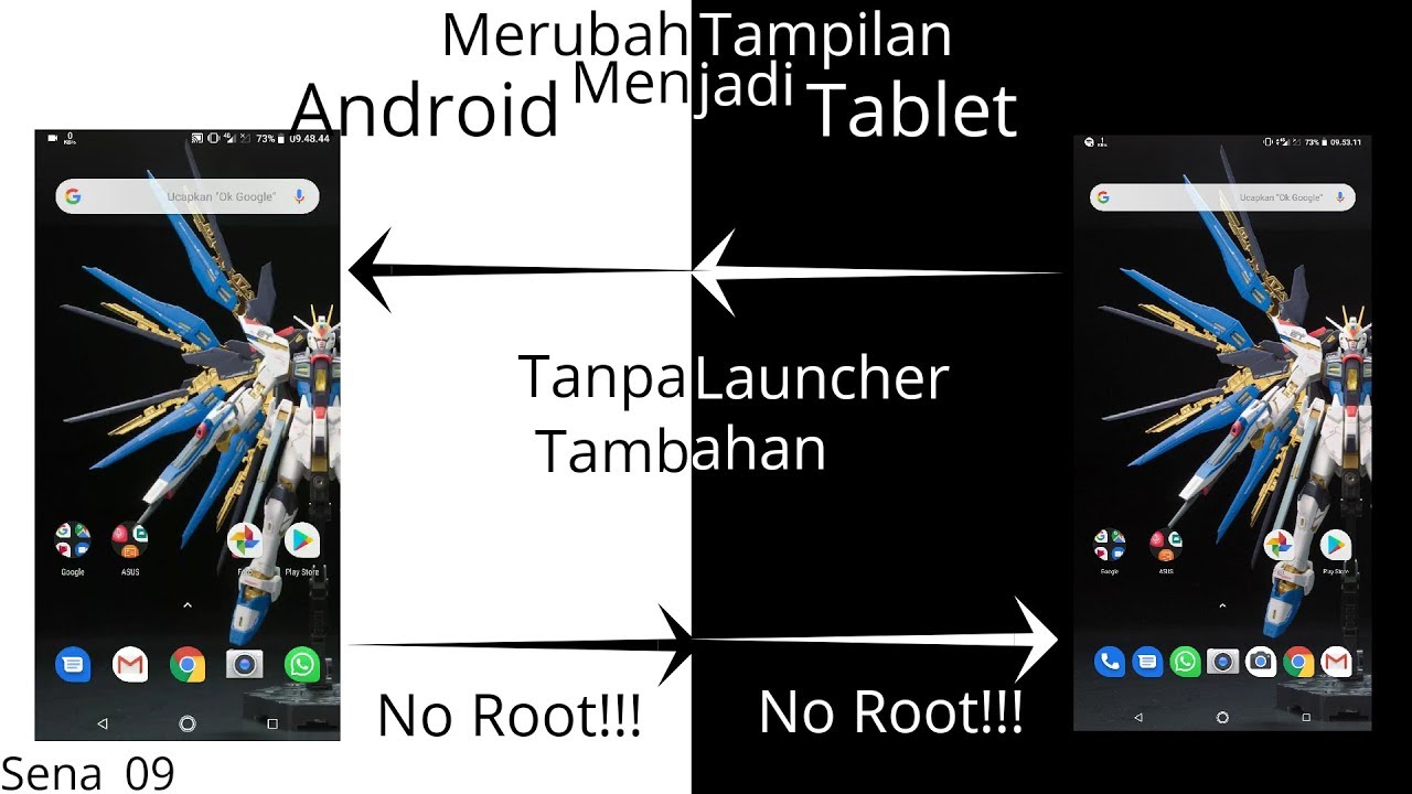 Cara mengubah tampilan hp android menjadi seperti Tab dengan mudah ...