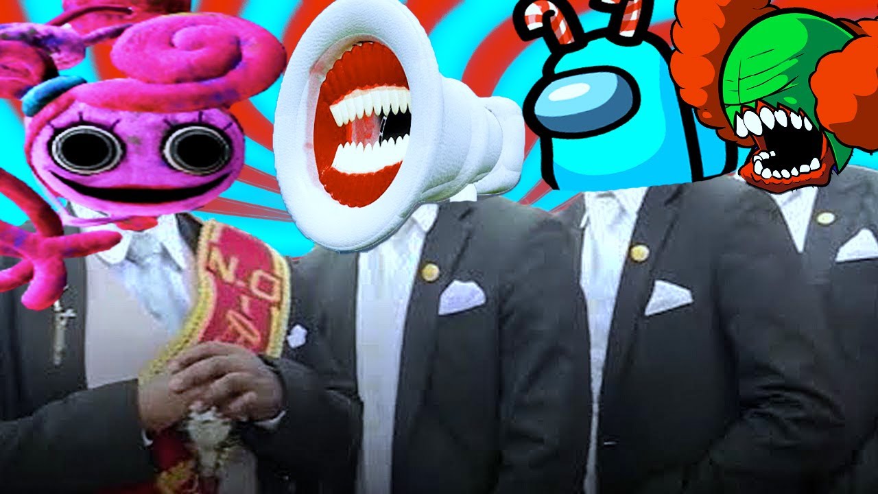 Mommy Long Legs & MEGAPHONE Head & Among Us & Tricky the Clown - Coffin ...