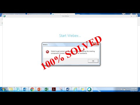 WebEx Meeting Error - Cisco Community