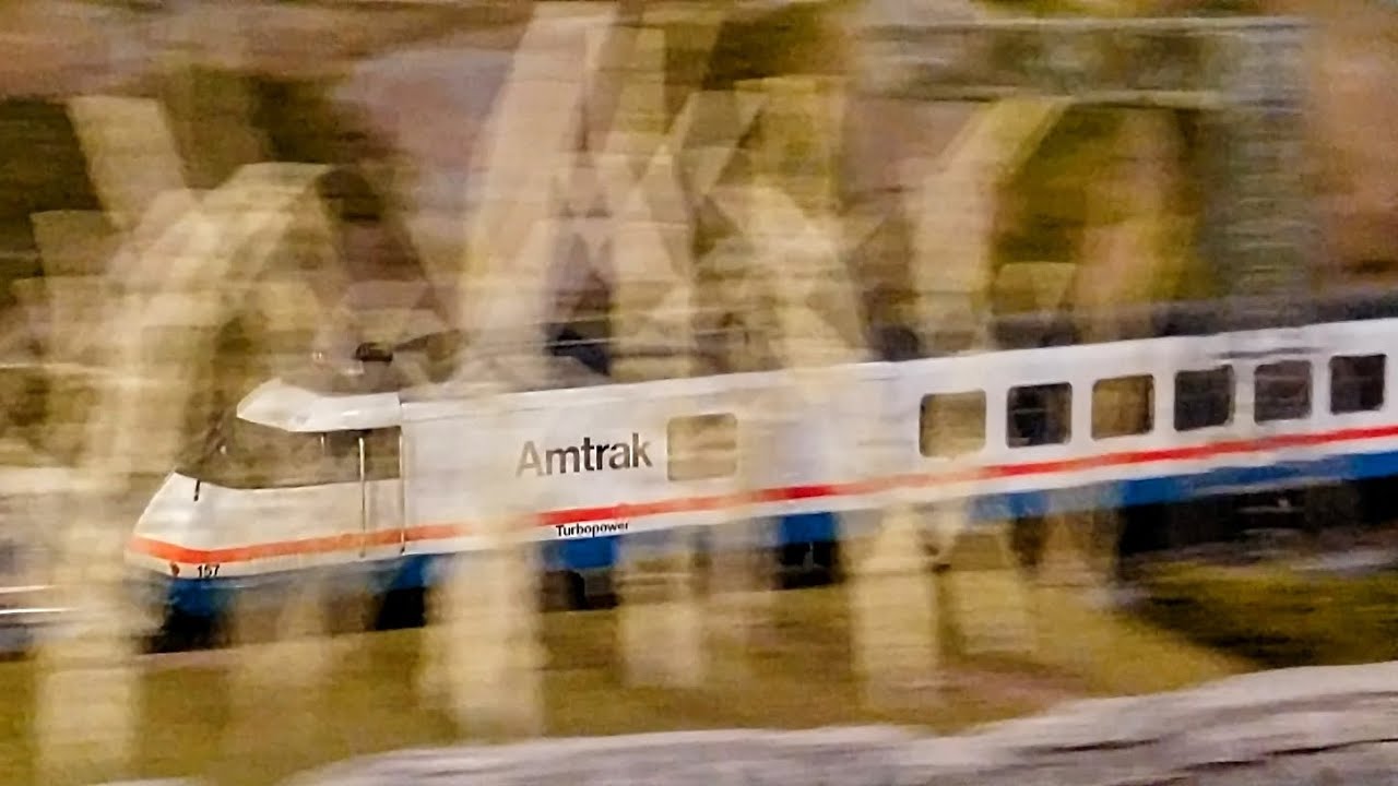 Amtrak RTL Turboliner, Metro-North Fl9s push-pull action and sunrise ...