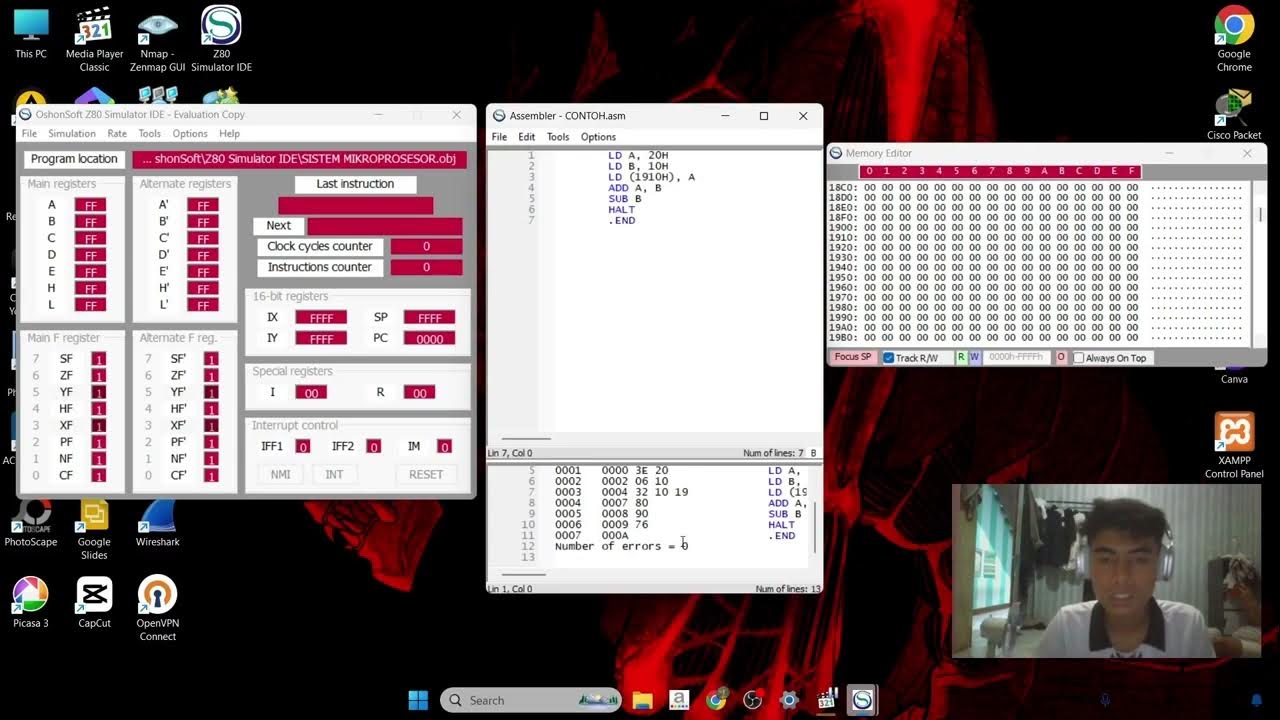 Tutorial Z80 Simulator IDE (LOAD,ADD dan SUB) - YouTube