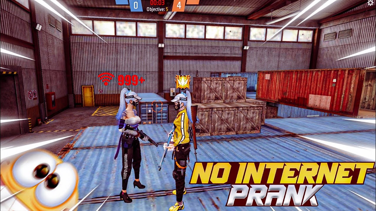 no internet prank😁😱🔥 with guild member in garena free fire 🔥 ll ...