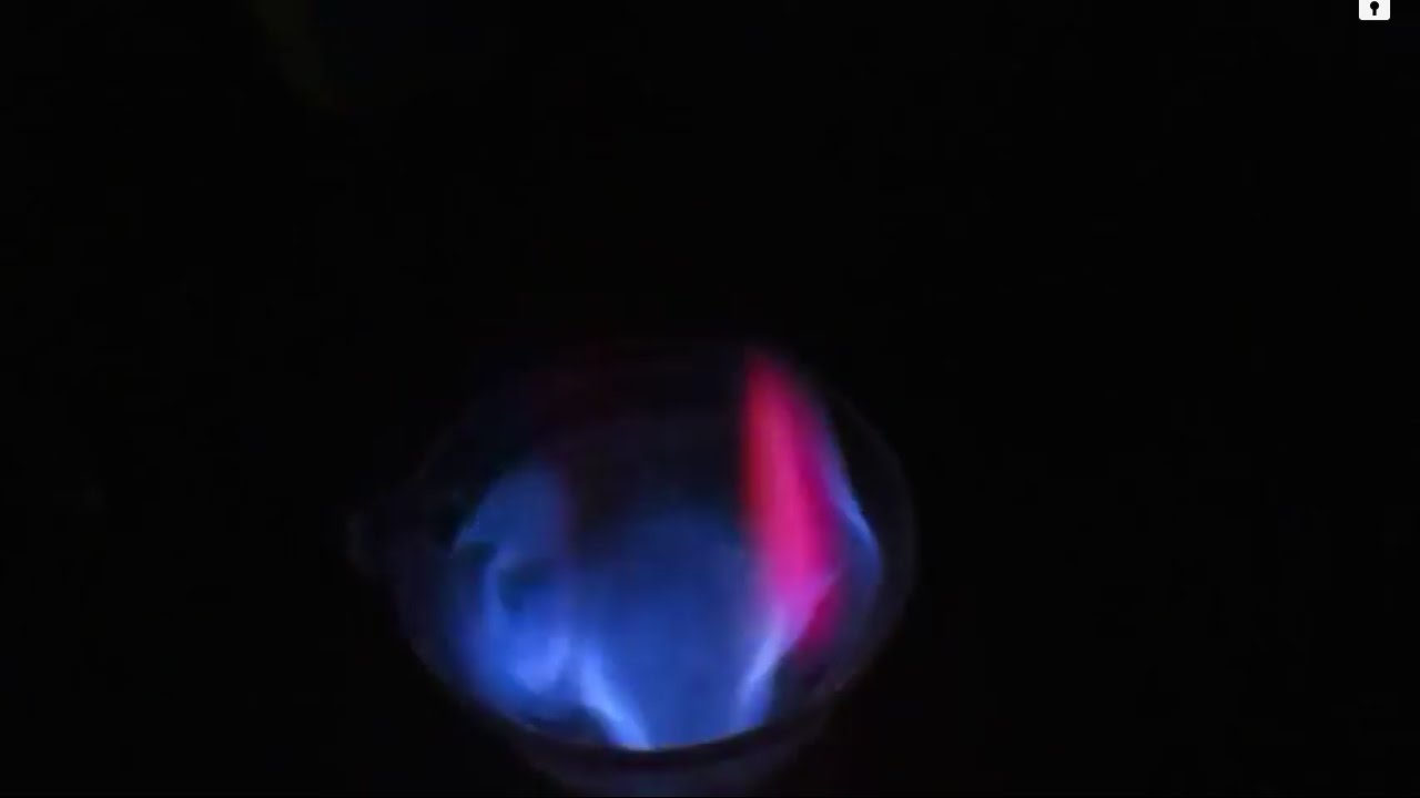 Lithium Hydroxide in Methanol Solution makes a Crimson Flame! - YouTube