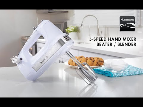 Kenmore 5-Speed Hand Mixer with Carrying Case - YouTube