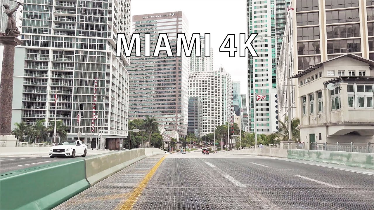 Miami 4K - Vice City - Driving Downtown - YouTube