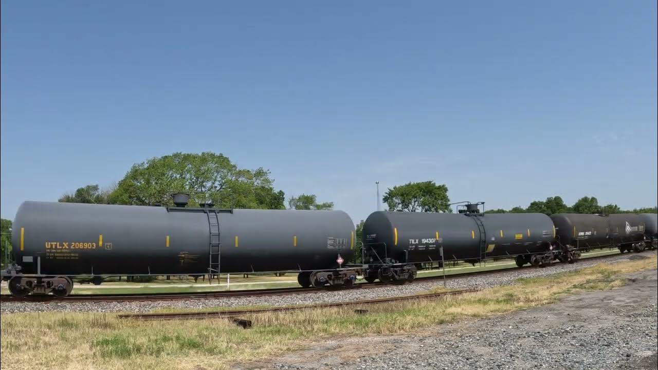 Southbound NS 8158/UP 5813/6773, Mixed freight Train, "Ennis Sub" Thornton, TX, 7-18-2022 - YouTube