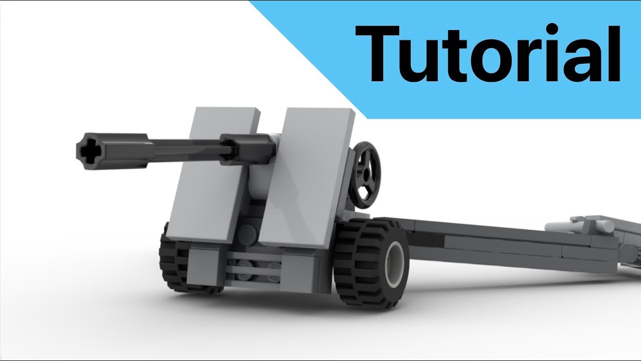 A Little Surpirse | Custom LEGO A2A1 75mm Anti-Tank Gun Tutorial - YouTube