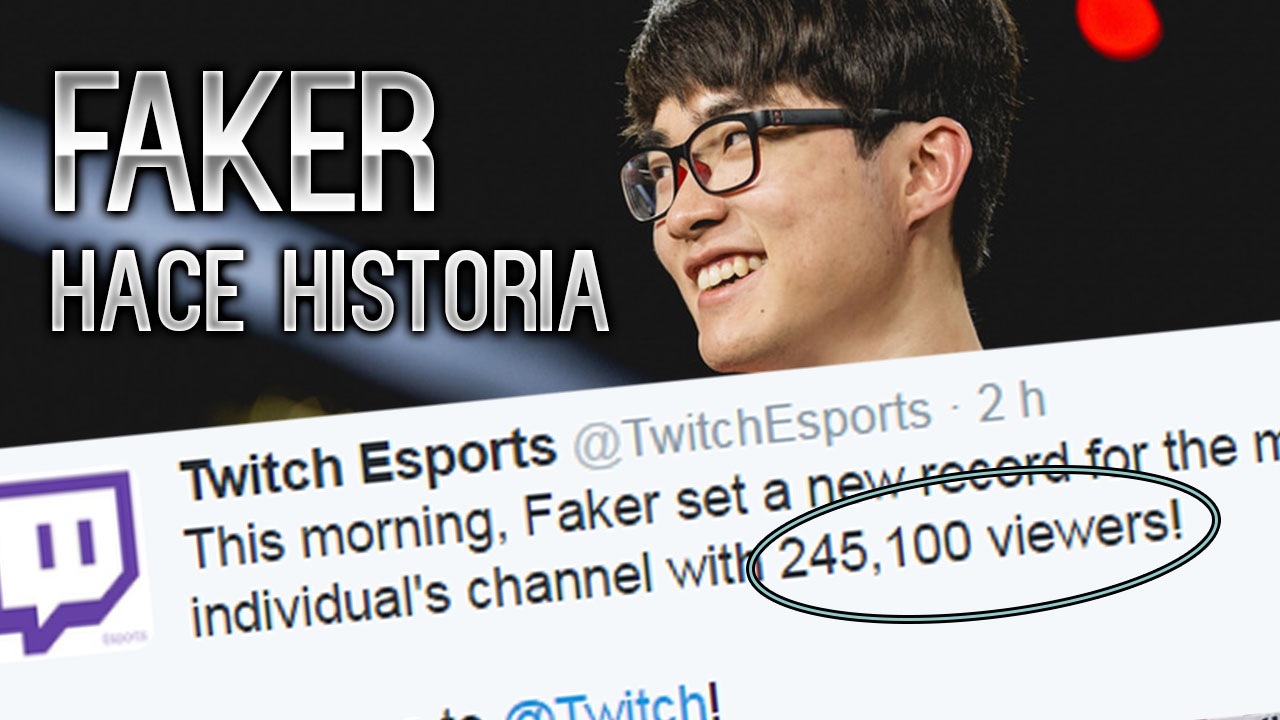 FAKER HACE HISTORIA EN TWITCH | 250K VIEWERS!! - YouTube