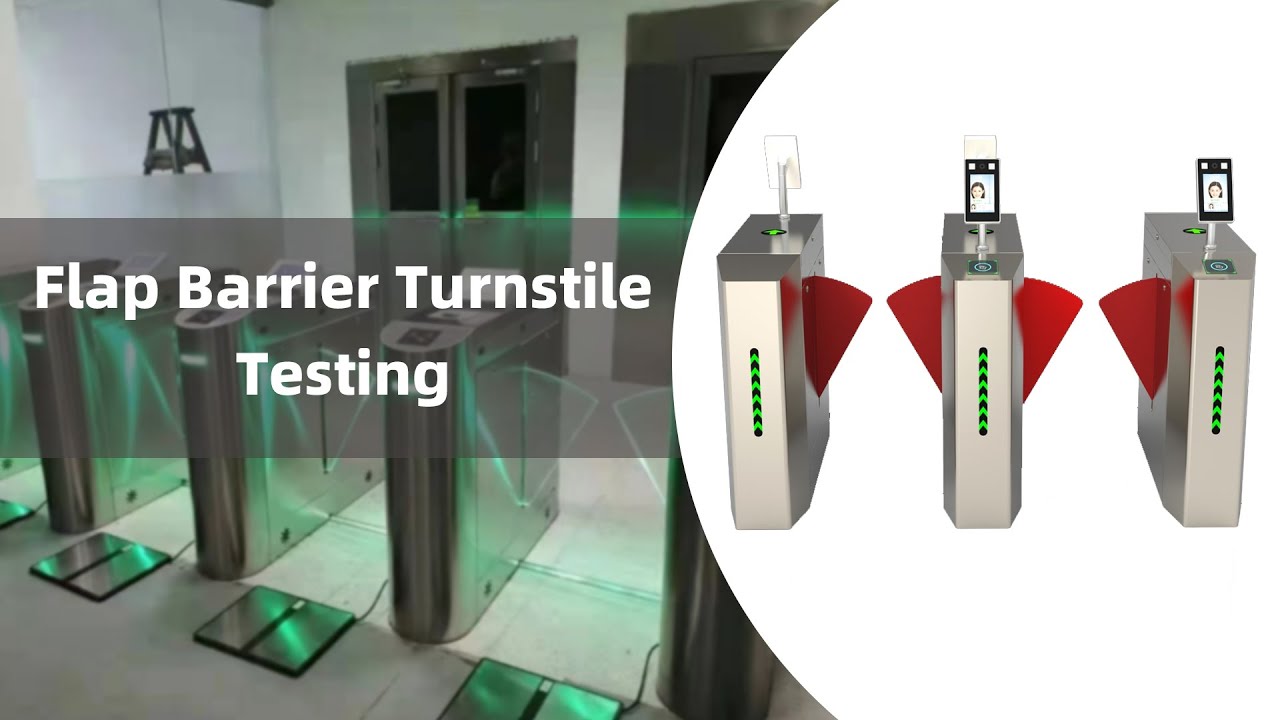 STXtek Retractable Flap Barrier Access Control Turnstile Gate # ...