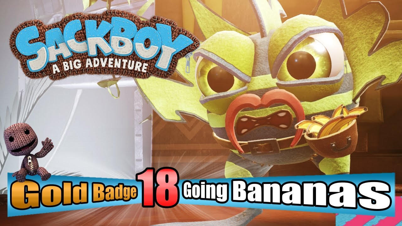 Sackboy A Big Adventure - Going Bananas - The Banana Bandit Boss Fight ...