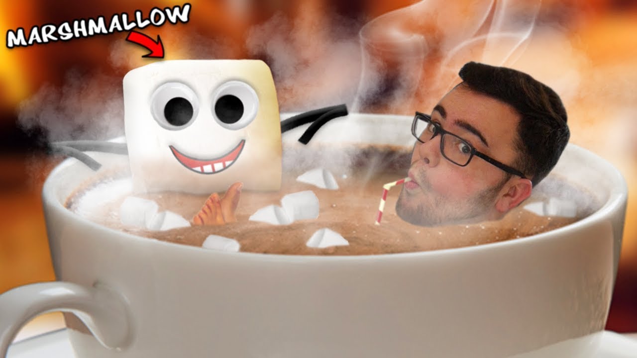 A HOT TUB FILLED WITH HOT CHOCOLATE - YouTube
