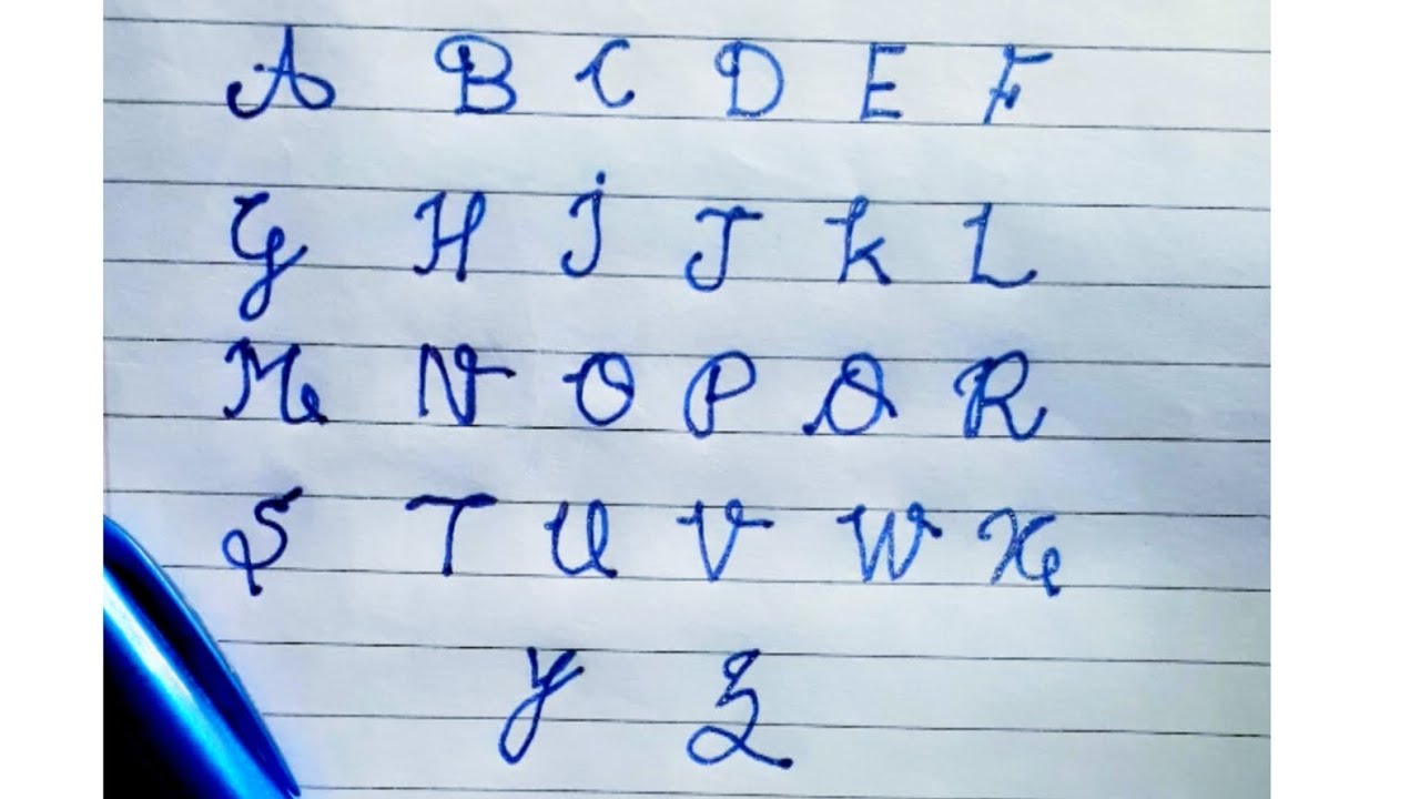 Cursive abcd / Cursive Handwriting a to z / Cursive handwriting ...