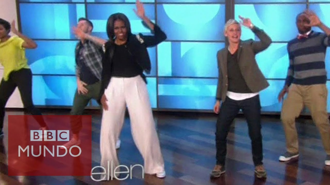 El divertido baile de Michelle Obama en el programa de Ellen DeGeneres ...