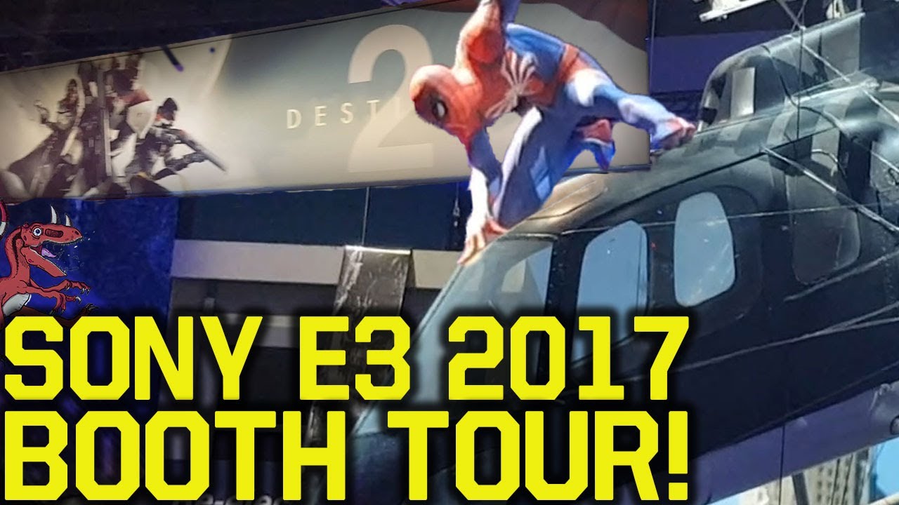 Sony E3 2017 Booth Tour - All PS4 E3 2017 Games! Spiderman PS4, Detroit ...