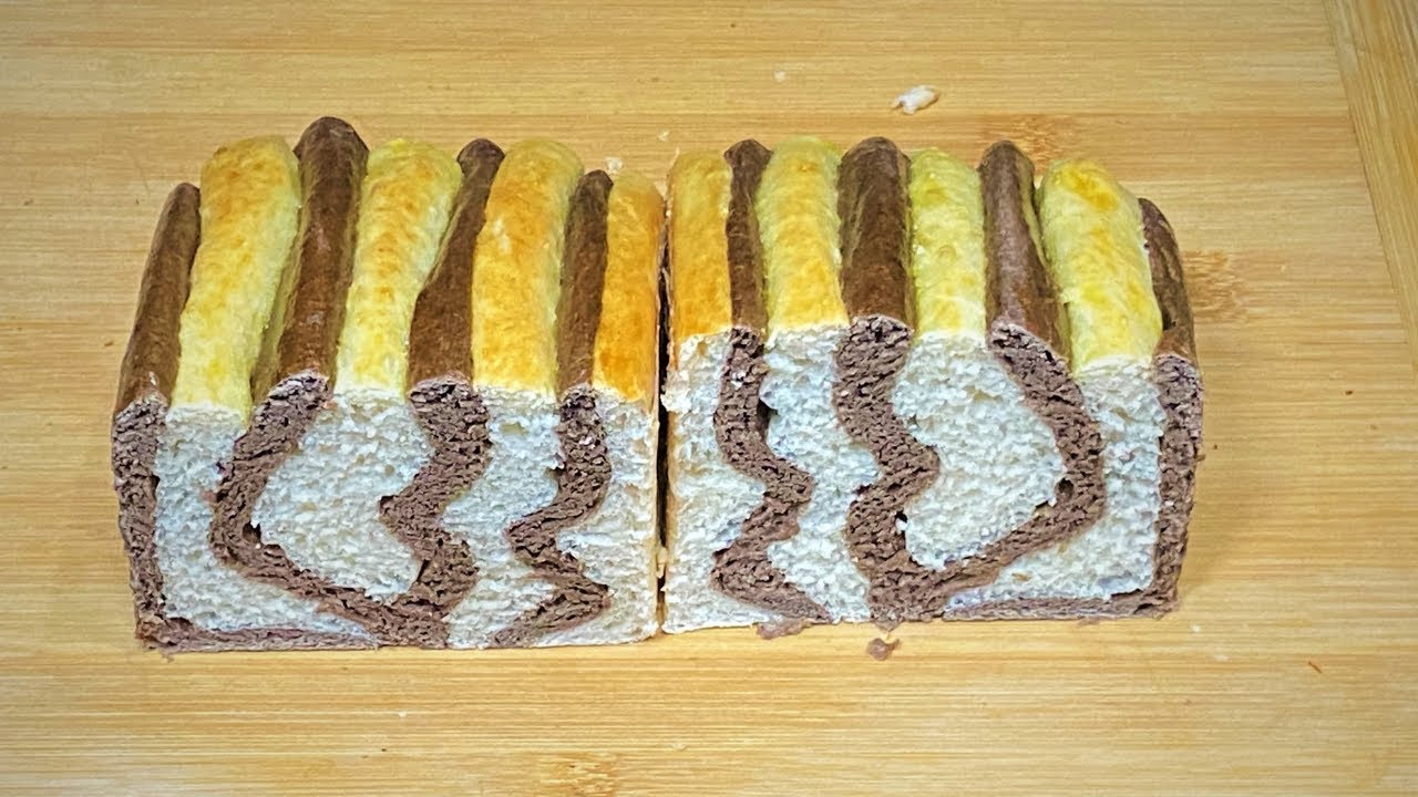 খুবই সহজে ঘরে তৈরী করুন । Zebra bread । How To Make soft Zebra Bread ...