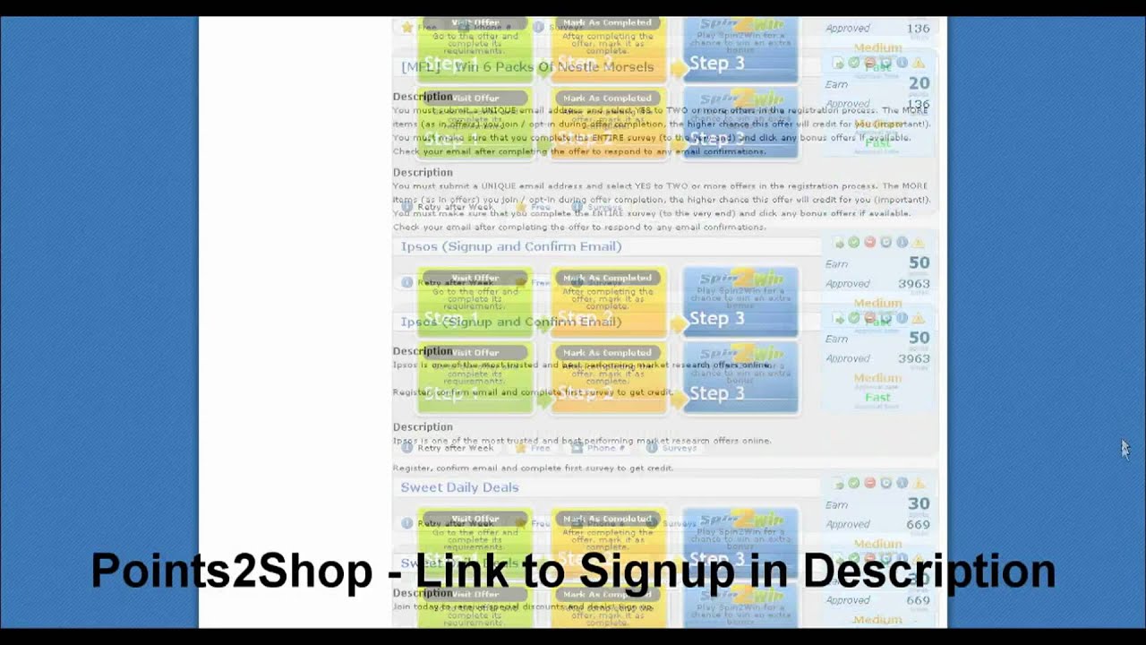 Points2Shop How to signup, get points, and Get Free Prizes! Surveys not ...