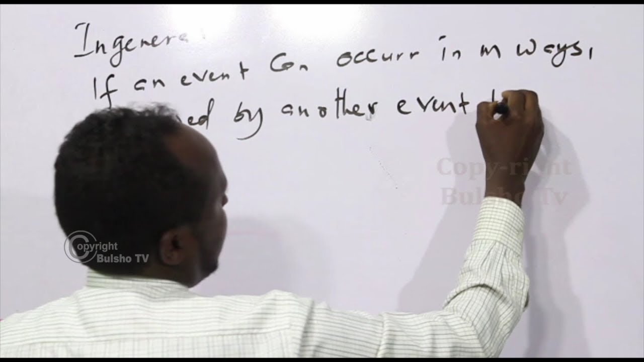 Maths Form 4 Chapter 4 Probability Lesson 1 Part 1 (Aqoon Jire) - YouTube