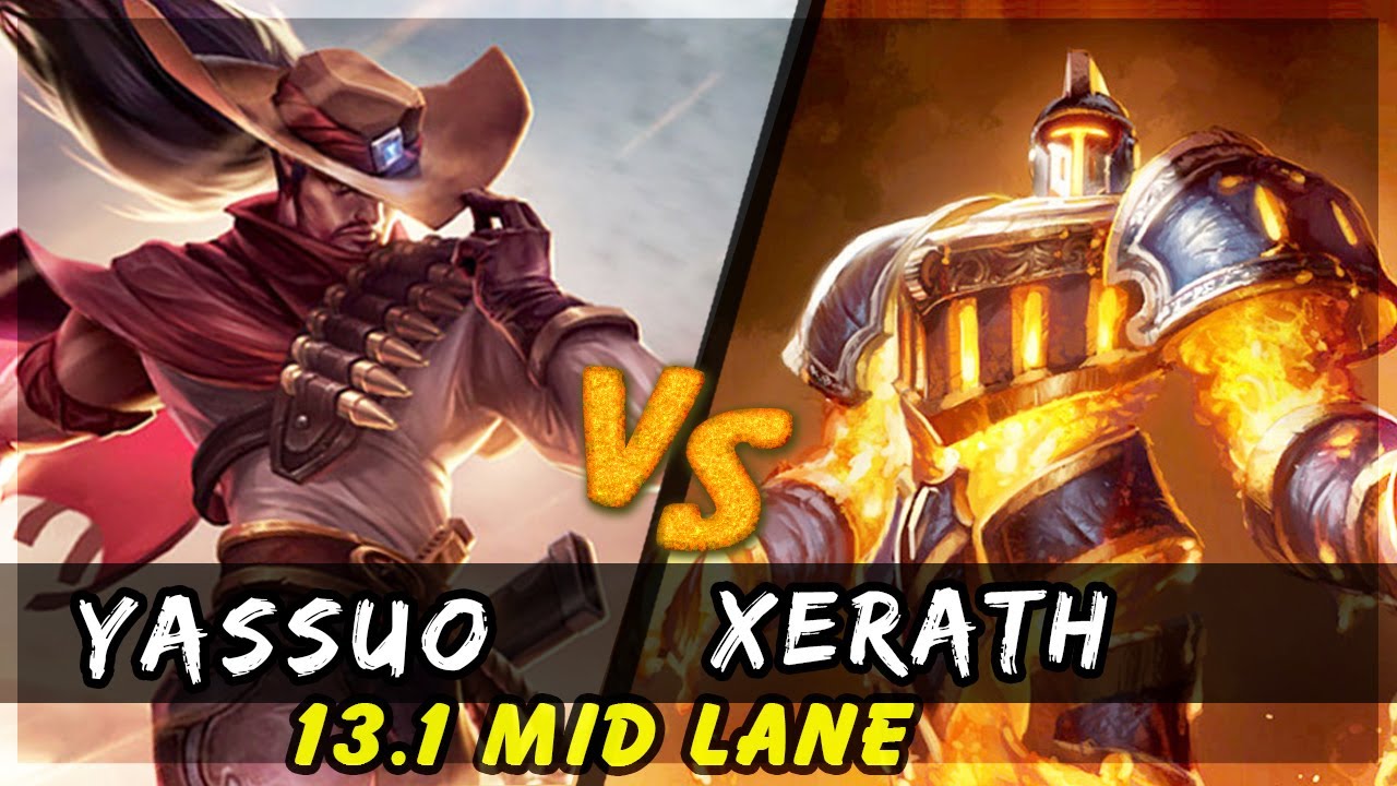 YASSUO - Yasuo vs Xerath MID Patch 13.1 - Yasuo Gameplay - YouTube