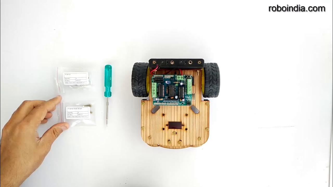 Line Follower Assembly Guide - The Arduino Robotic Kit - YouTube