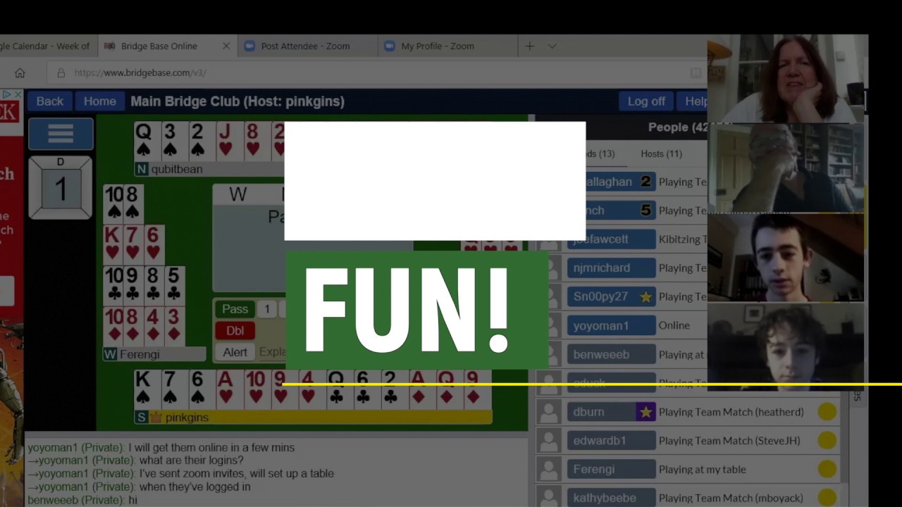 Bridge Fun With Family Friends - YouTube