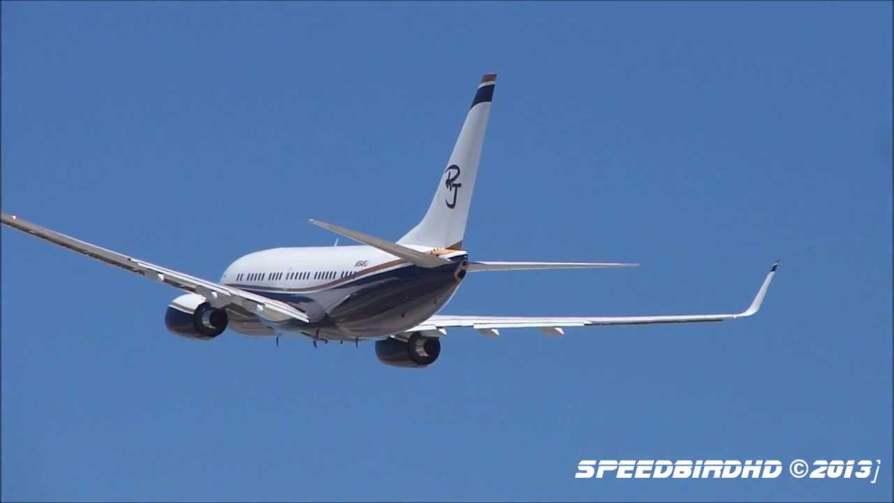 Executive Jet Aviation Boeing 737-7BC Business Jet [N164RJ] Takeoff ...