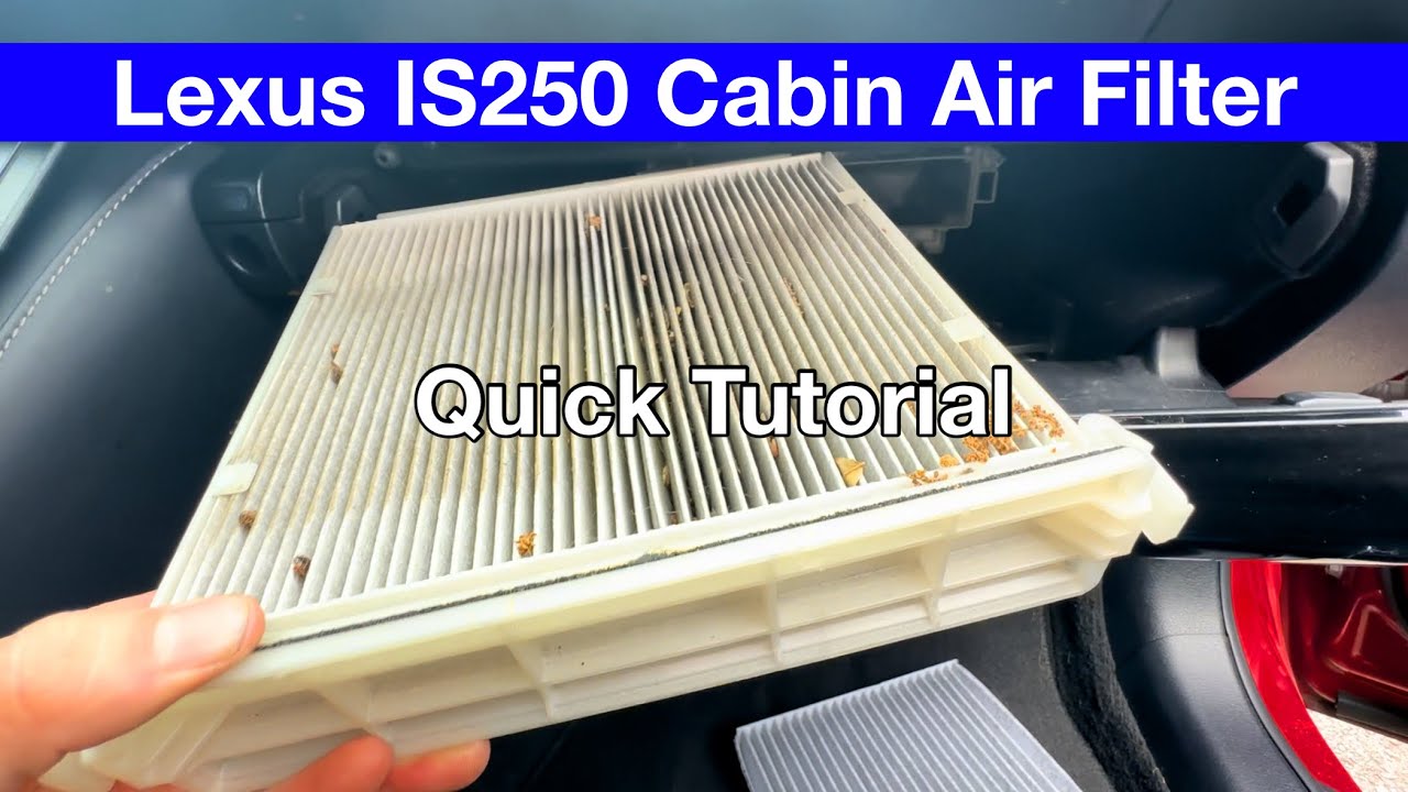 2015 Lexus is250 cabin air filter replacement - YouTube