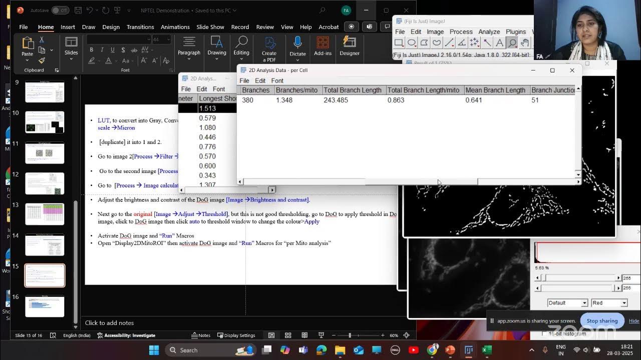 LIVE_Demonstration of ImageJ/Fiji based image processing - YouTube