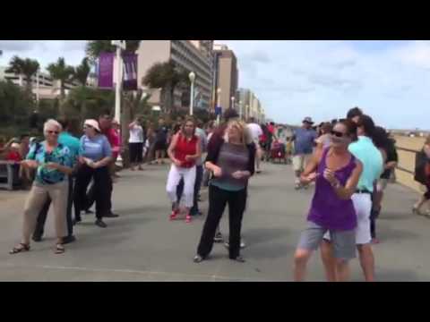 Virginia Beach International WCS Flash Mob 2015 - YouTube