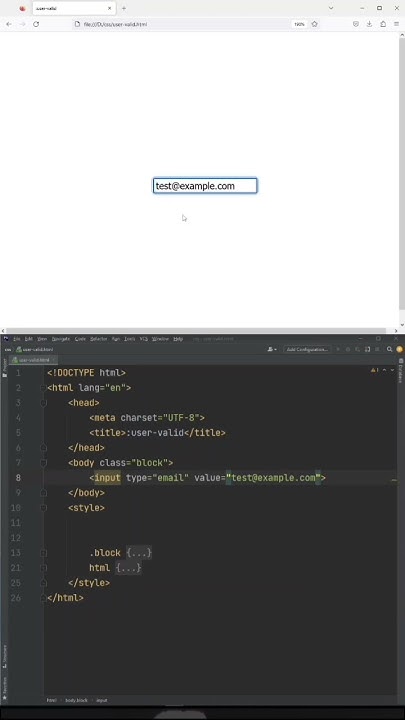 css user-valid - YouTube