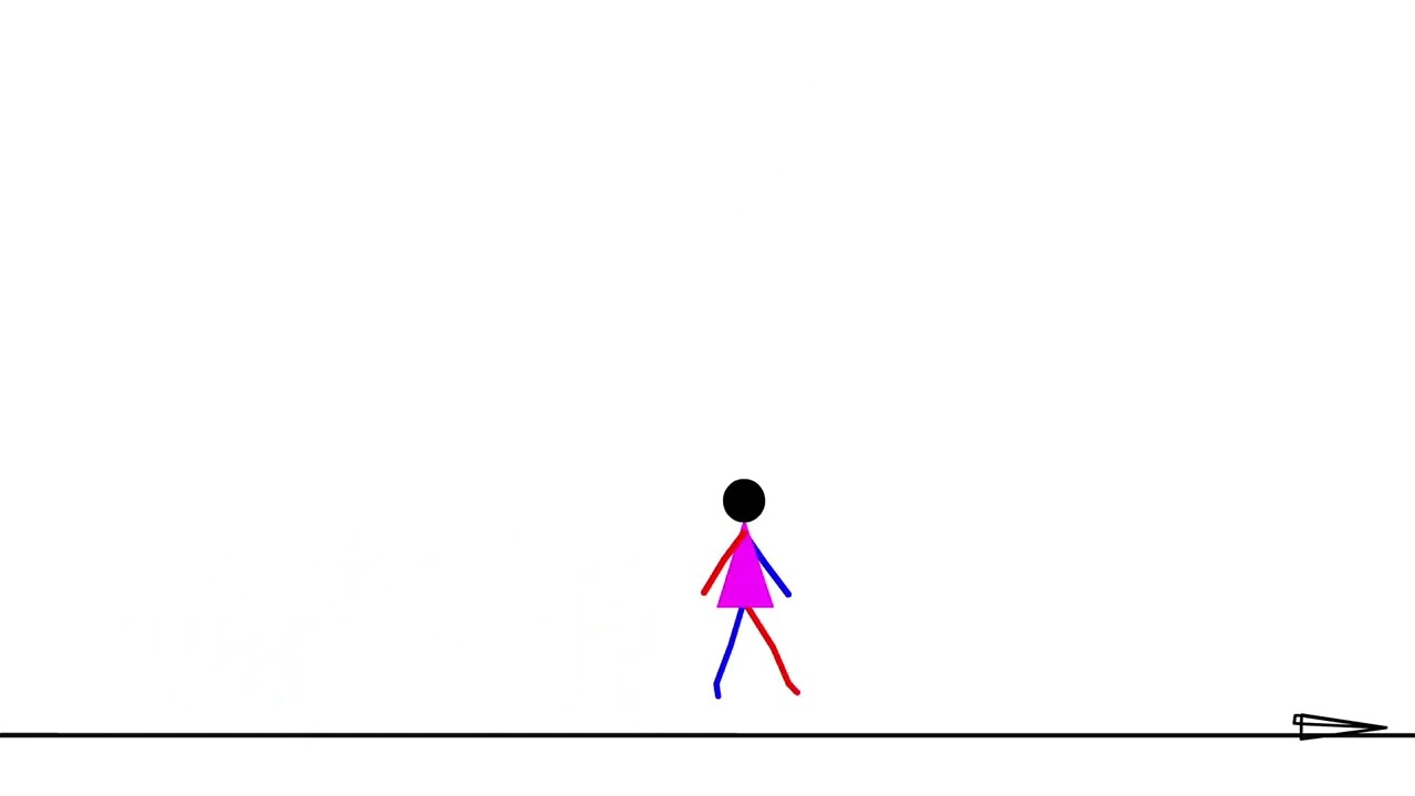 Stickman Walking Animation Activity | Cloudy 1 | StickNodes.com