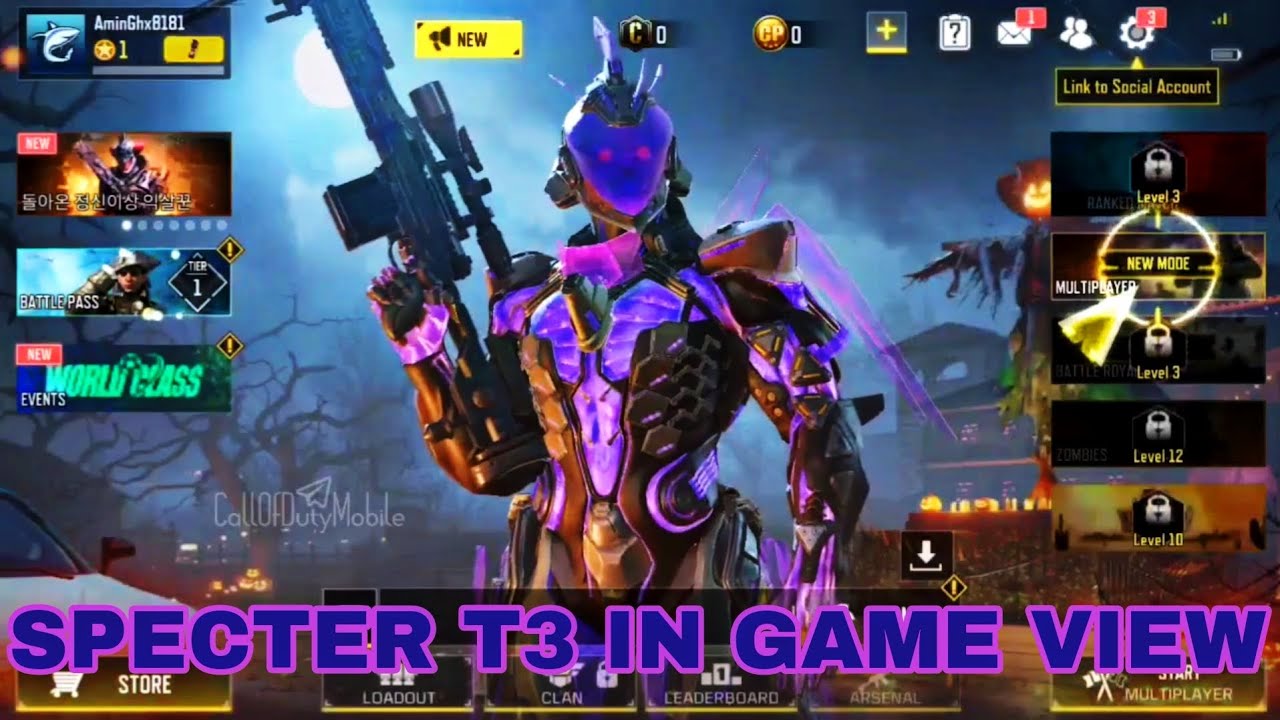 Mythic Character Spectre T3 Lobby View - YouTube